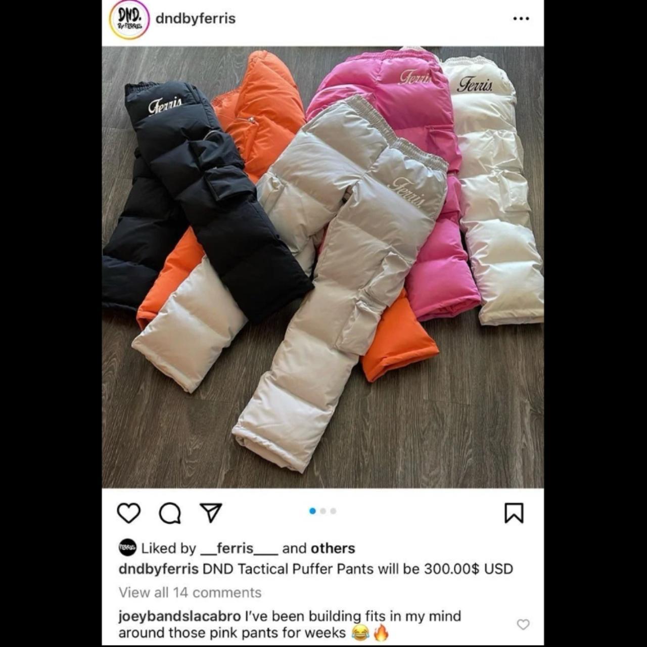 Designer puffer jacket by DND. Size medium. Retail... - Depop