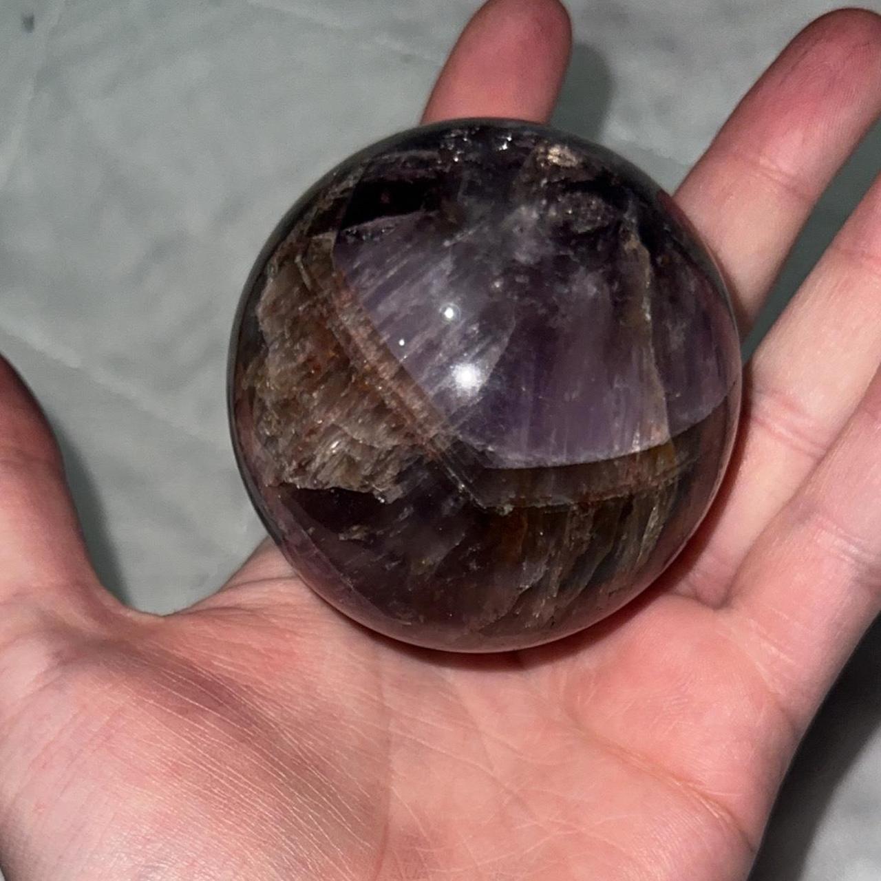 Extreme rare Super Seven Sphere. 6.5cm diameter.... | Depop