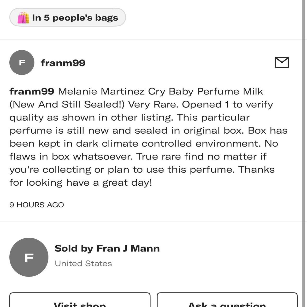 ‼️ Melanie Martinez perfume scam ‼️ If you notice the... - Depop