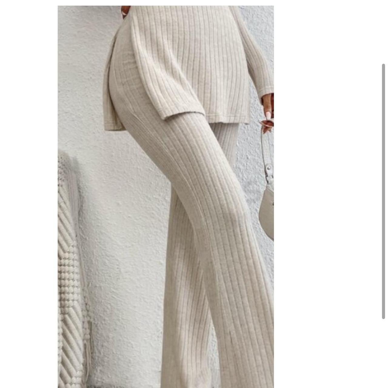 -Cream co-ord set -size M -worn once -bought for... - Depop