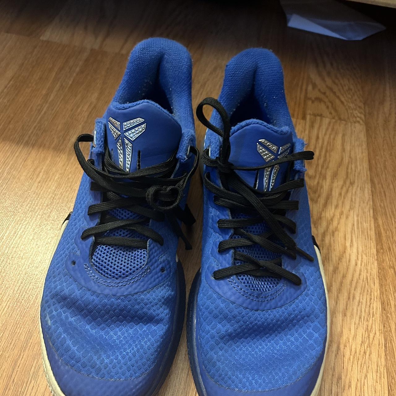 Kobe Mamba fury Blue/White Worn a little bit,... - Depop