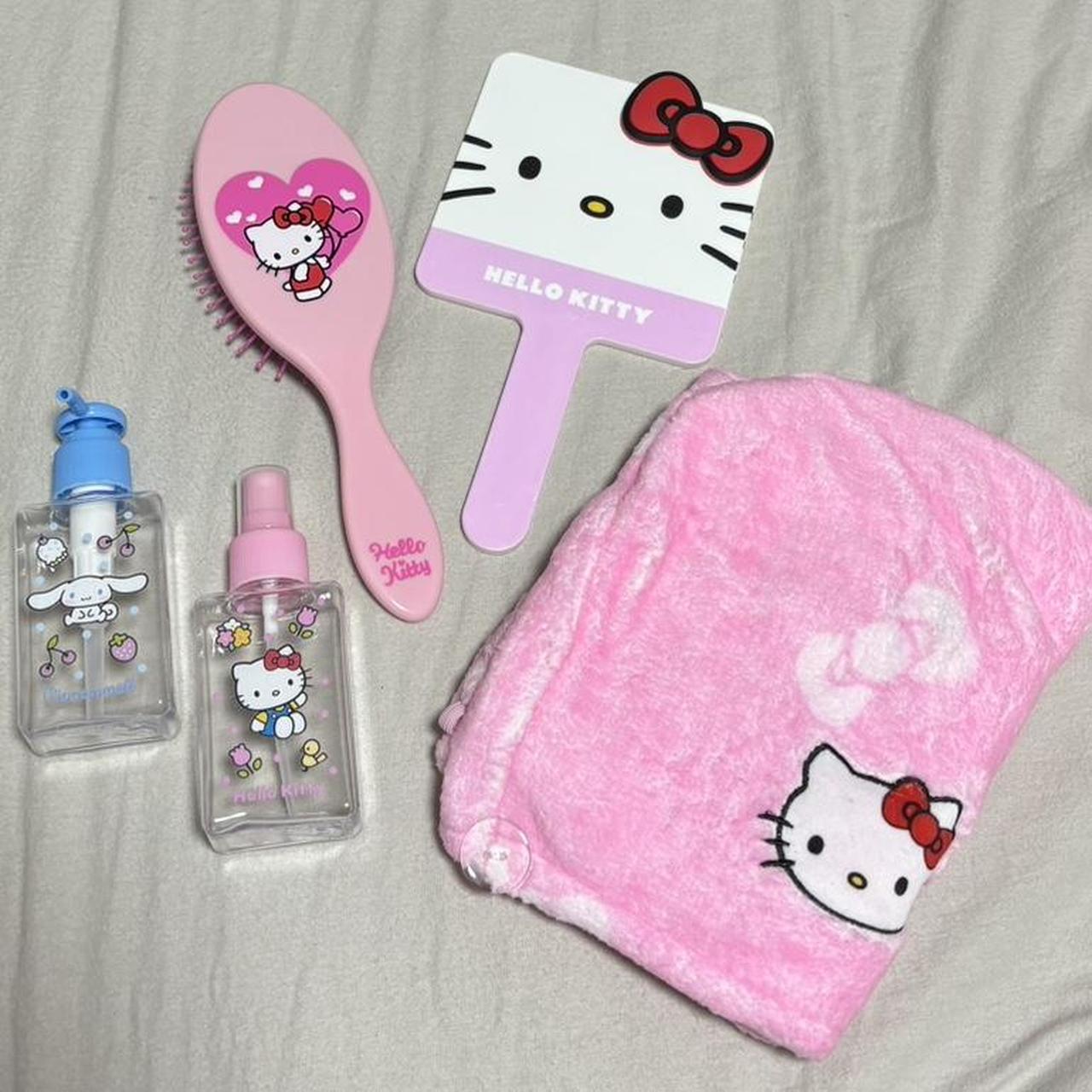 selling hello kitty bathroom set includes hair... - Depop