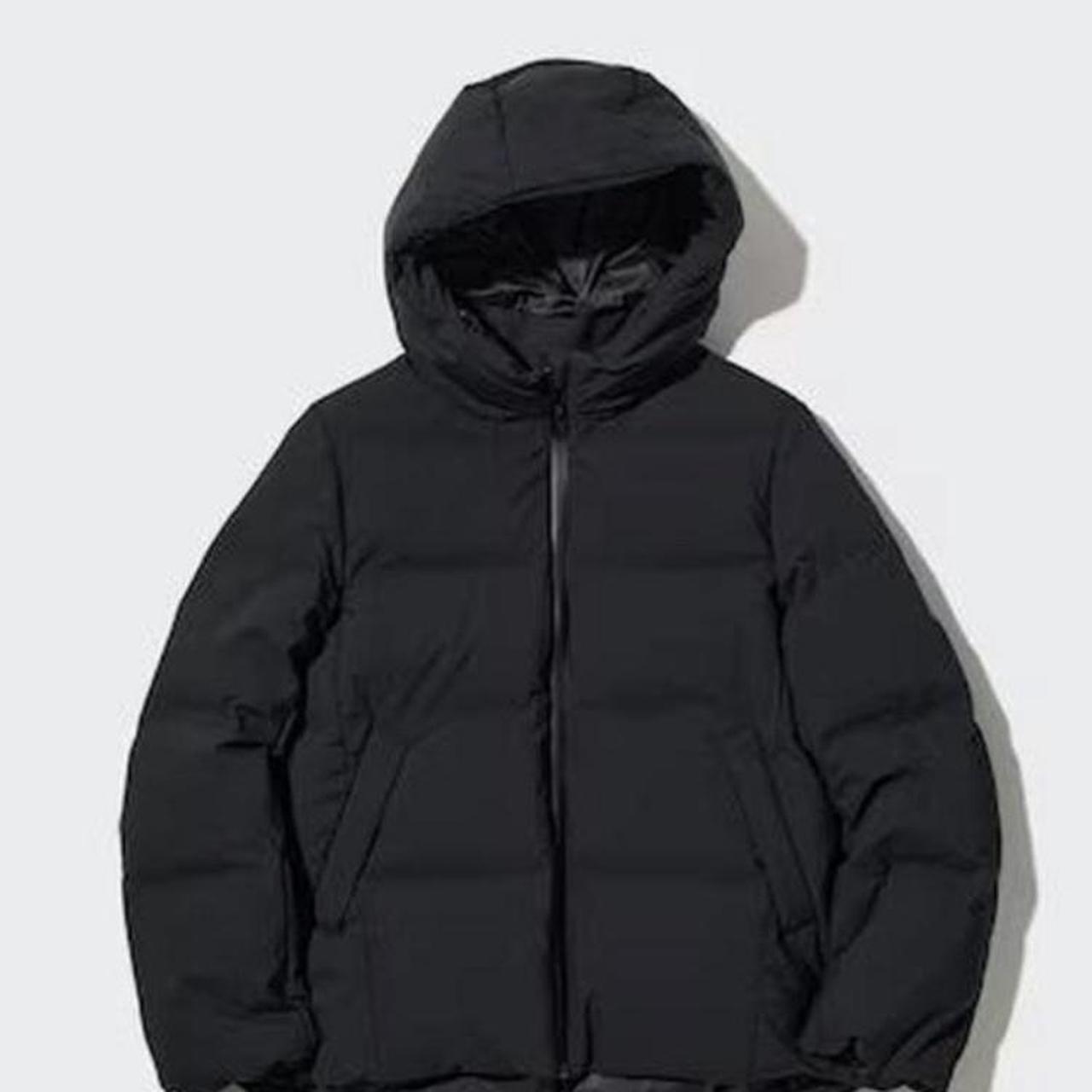 Black Uniqlo Seamless Down Parka Uniqlo Seamless... - Depop