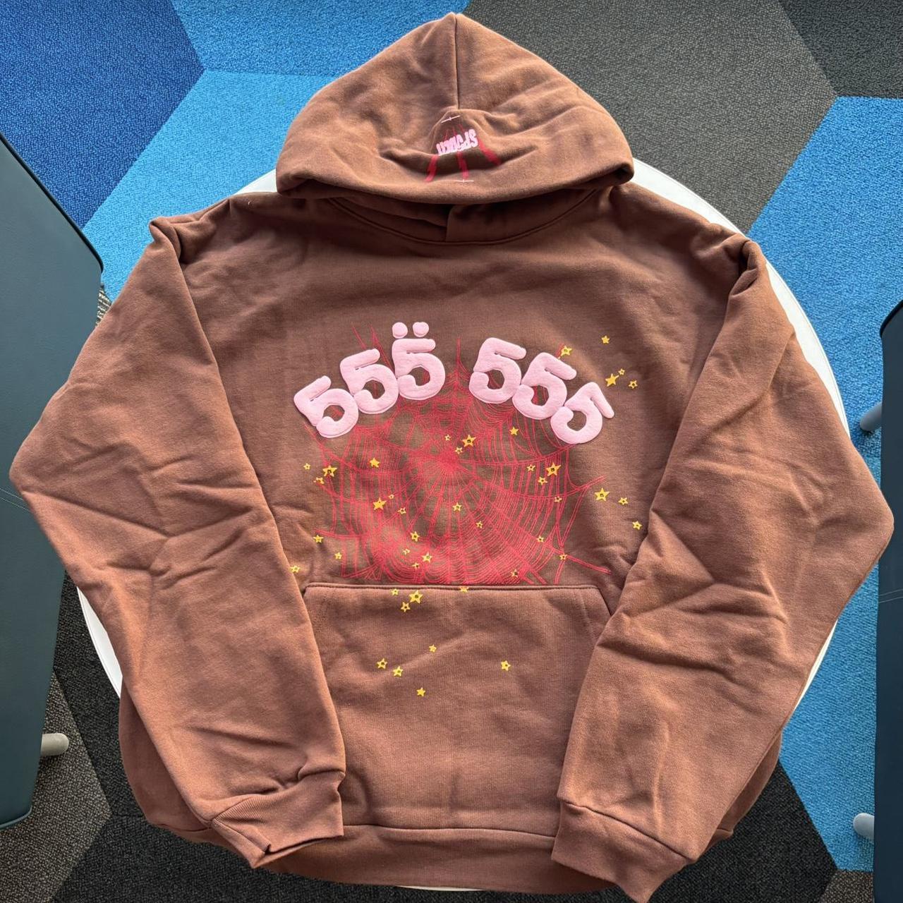 Brown/Pink Spyder Hoodie (555 555) #spyder #hoodie | Depop