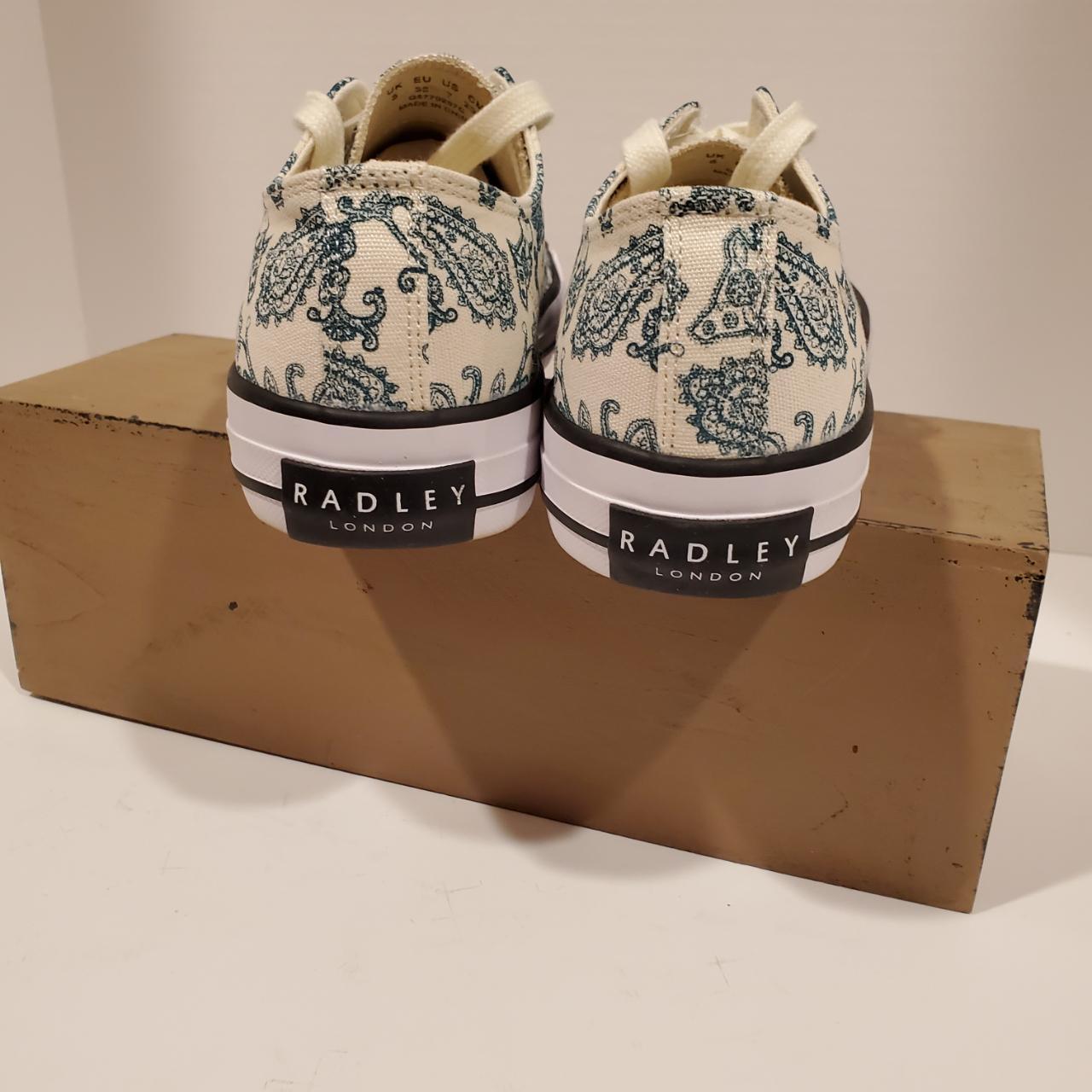Radley London paisley Canvas Sneakers Size 7 Brand New - Depop