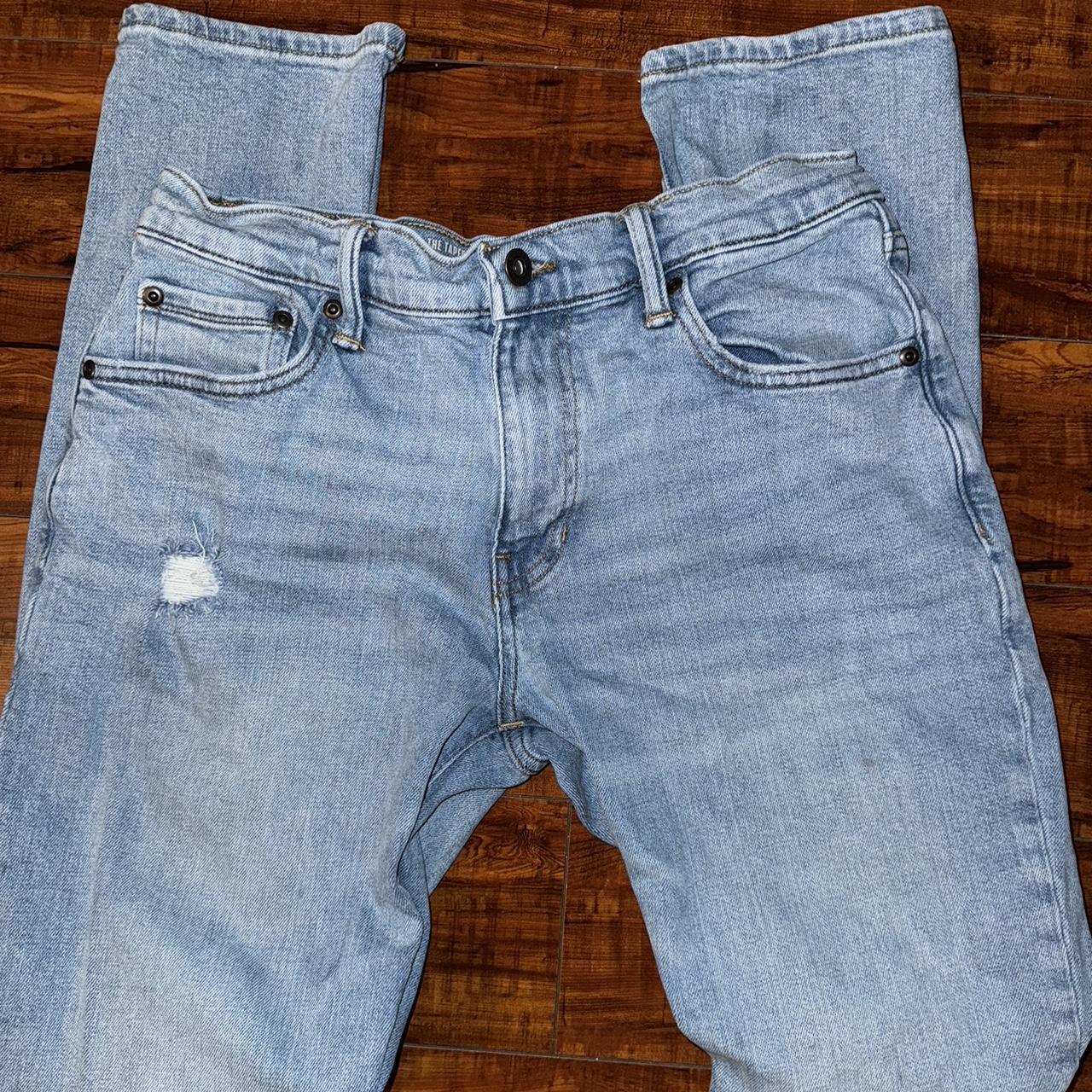 Light blue denim jeans Size: 30x32 - Depop