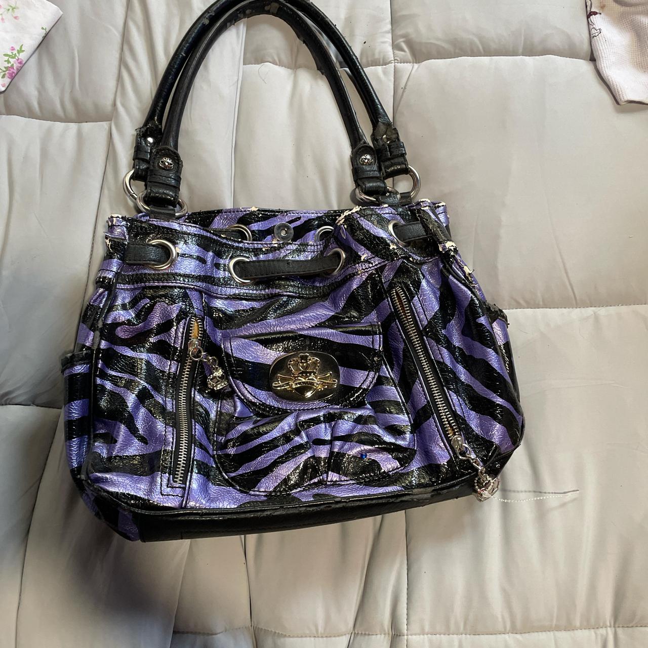 Kathy bag! Very cute purple zebra print Starting... - Depop