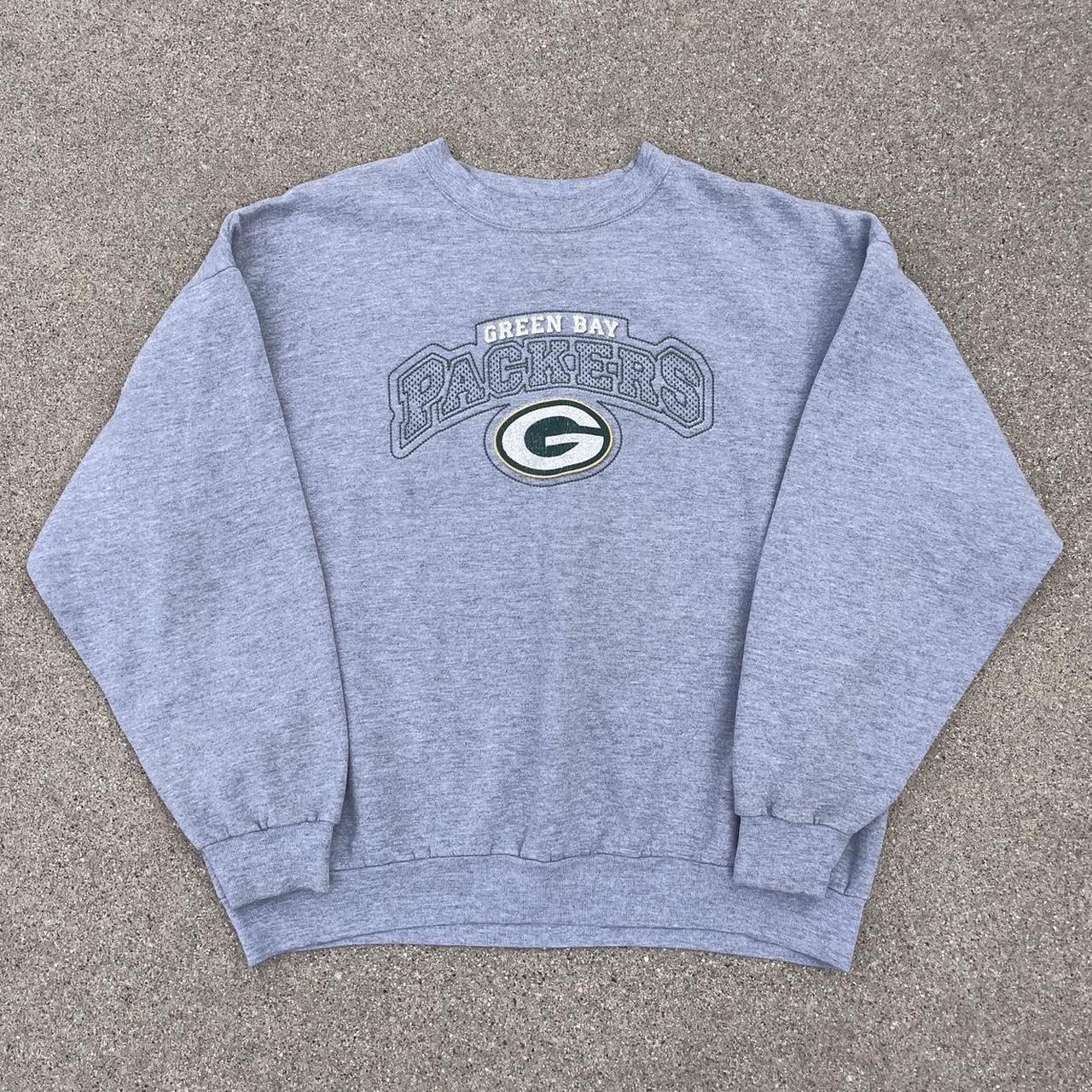 Green Bay Packers Crewneck Size: 2XL but can fit XL... - Depop