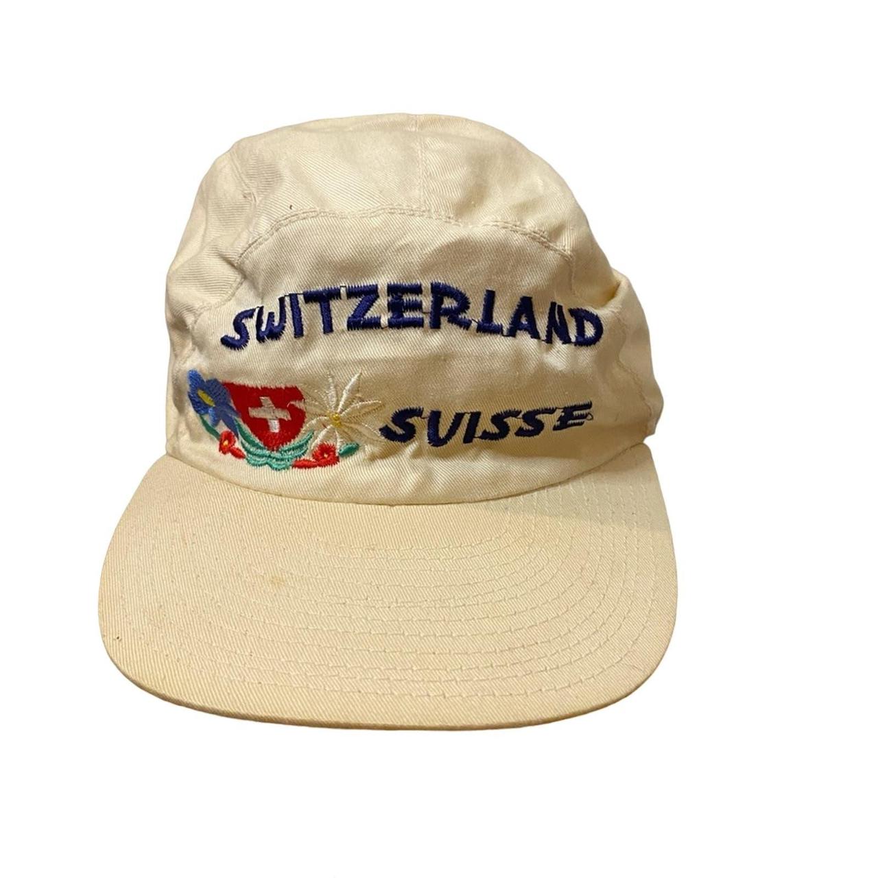 Switzerland Suisse Embroidered Cap Snapback Hat.... - Depop