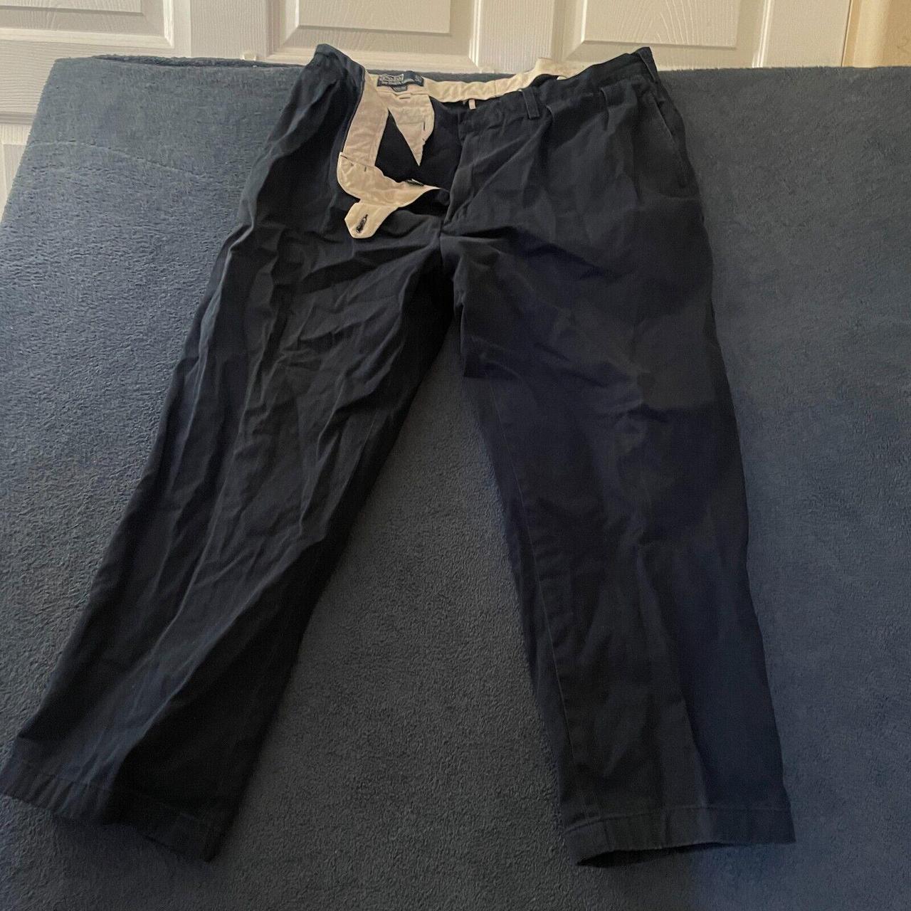 Polo Ralph Lauren Andrew Pant Black Size 40x30 Baggy... - Depop