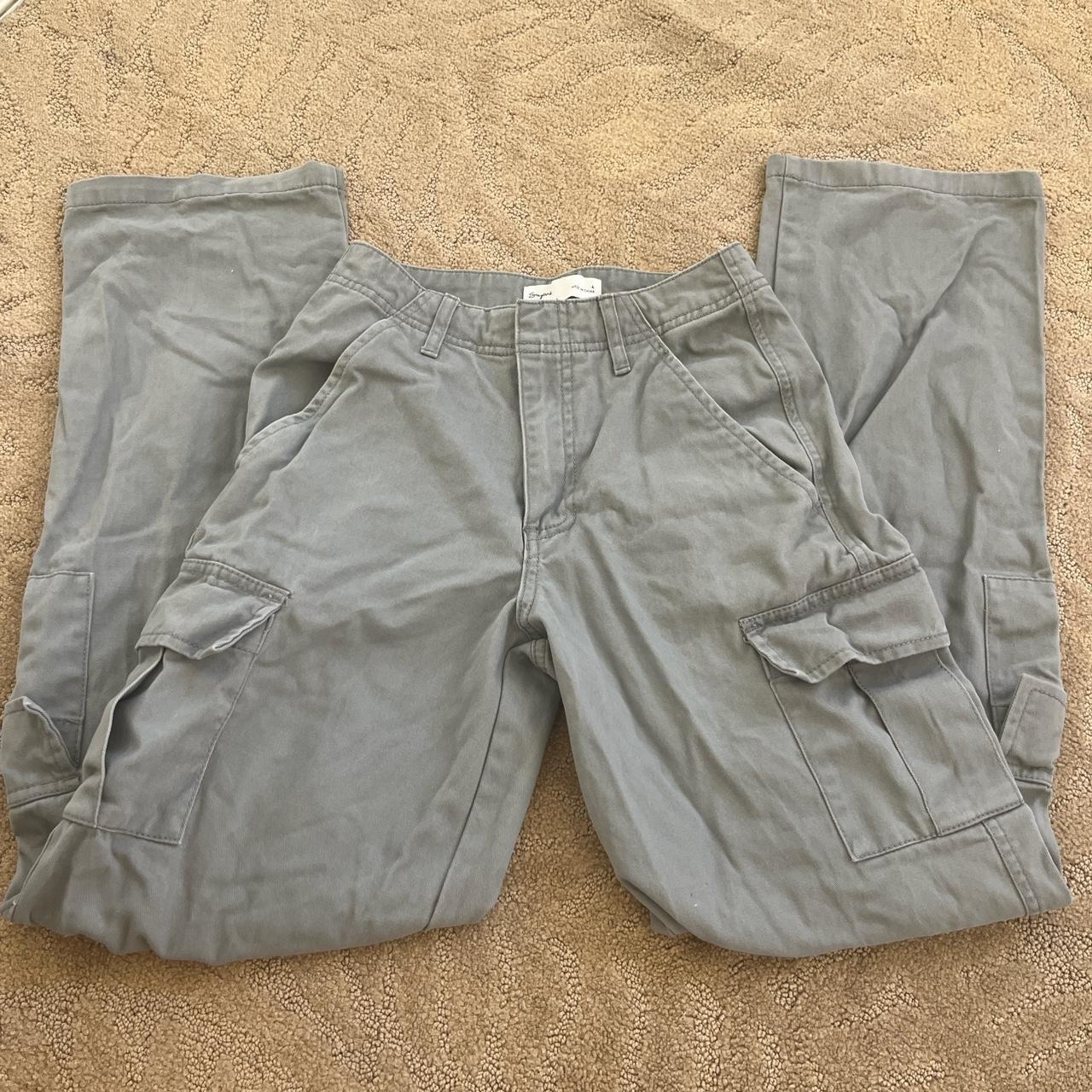 Supre grey cargo pants Size - Woman’s 4 - Depop