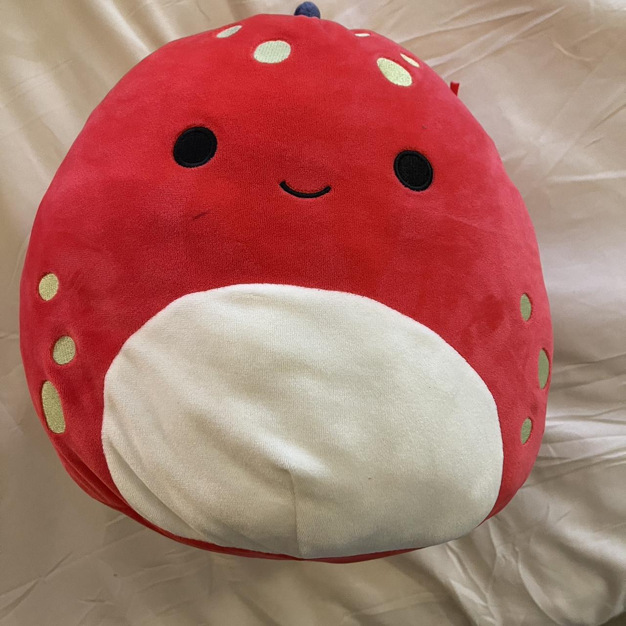 red dinosaur squishmallow, 10 inches - Depop