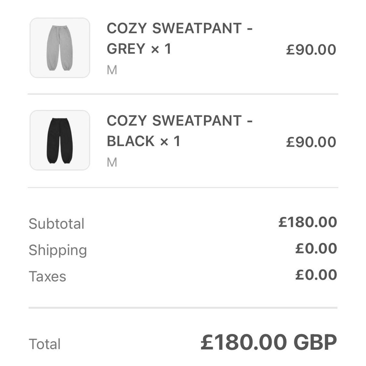 Sweats Collective 'COZY SWEATPANT - BLACK' - worn once - Depop