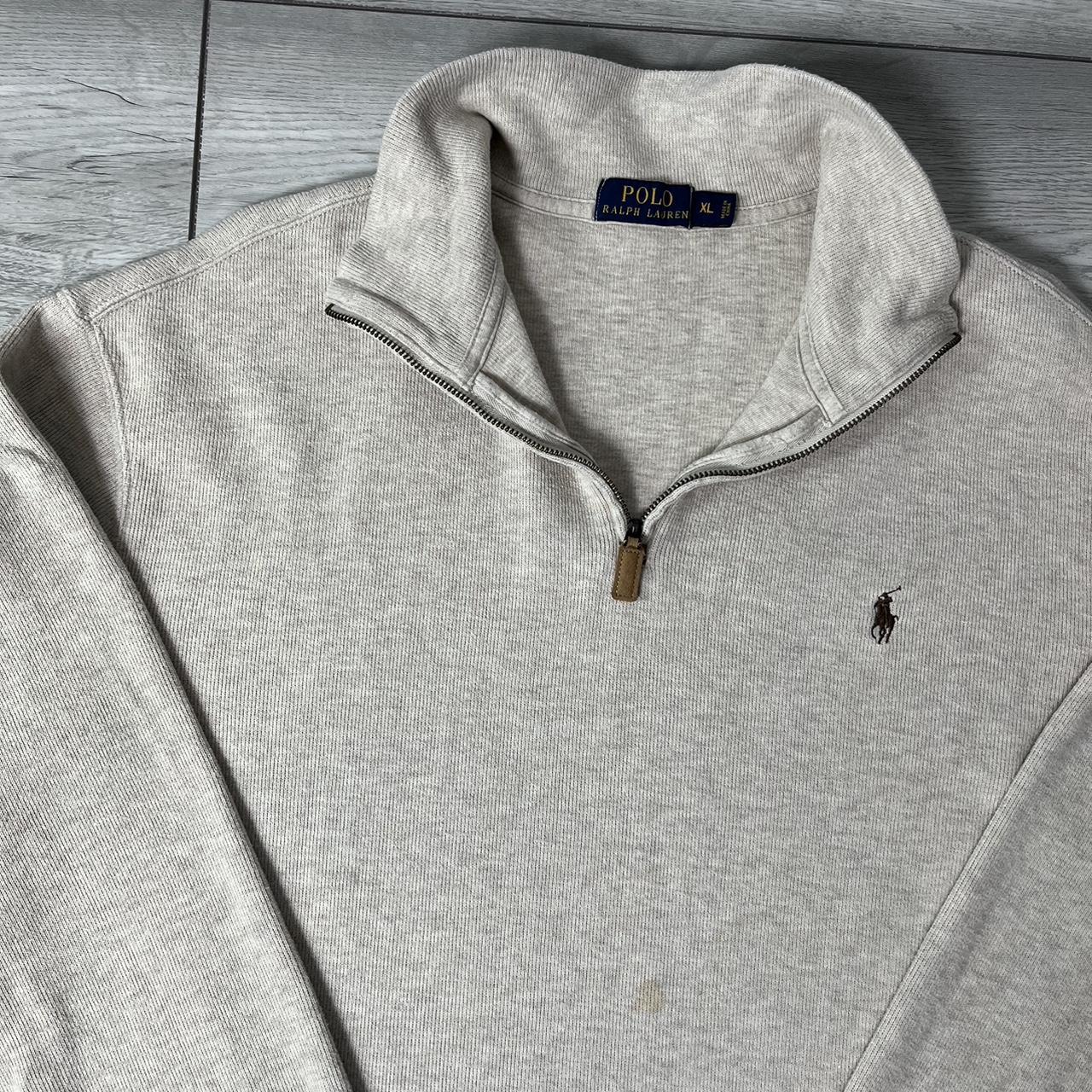 Ralph Lauren quarter zip with stunning embroidered... - Depop