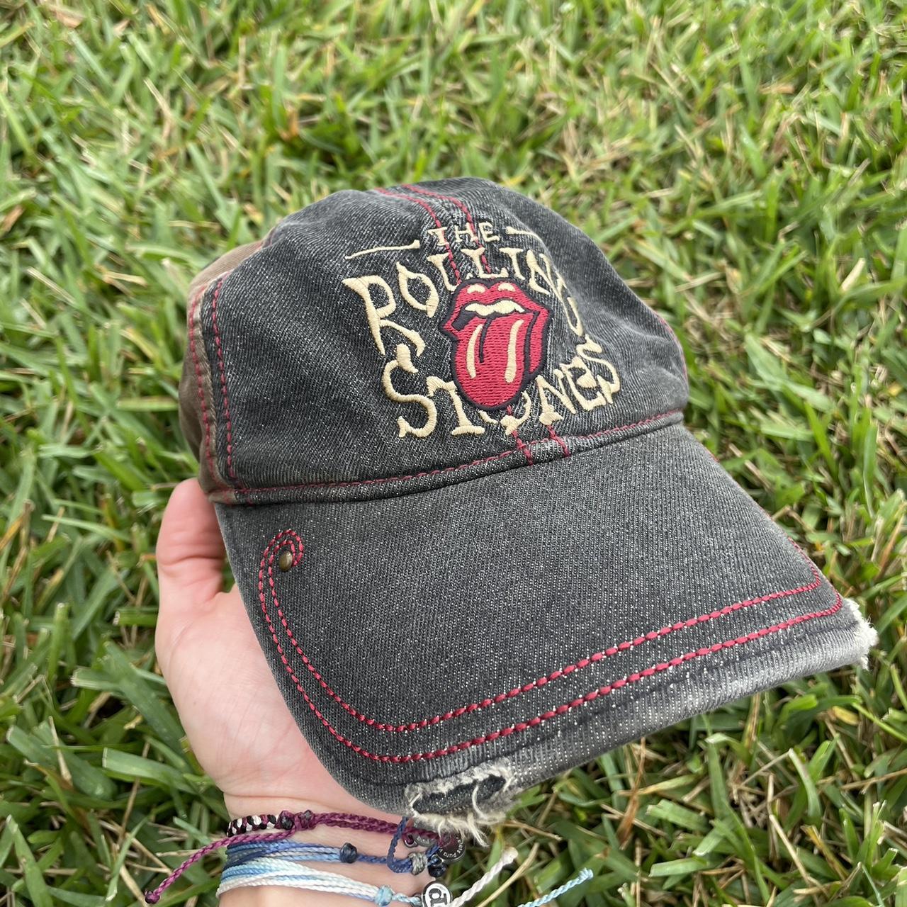 vintage, rolling stones hat #hat #rollingstones... - Depop