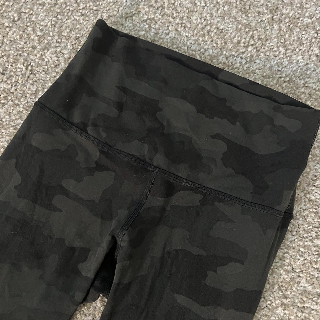 Green camo lulu lemon align leggings. - Depop