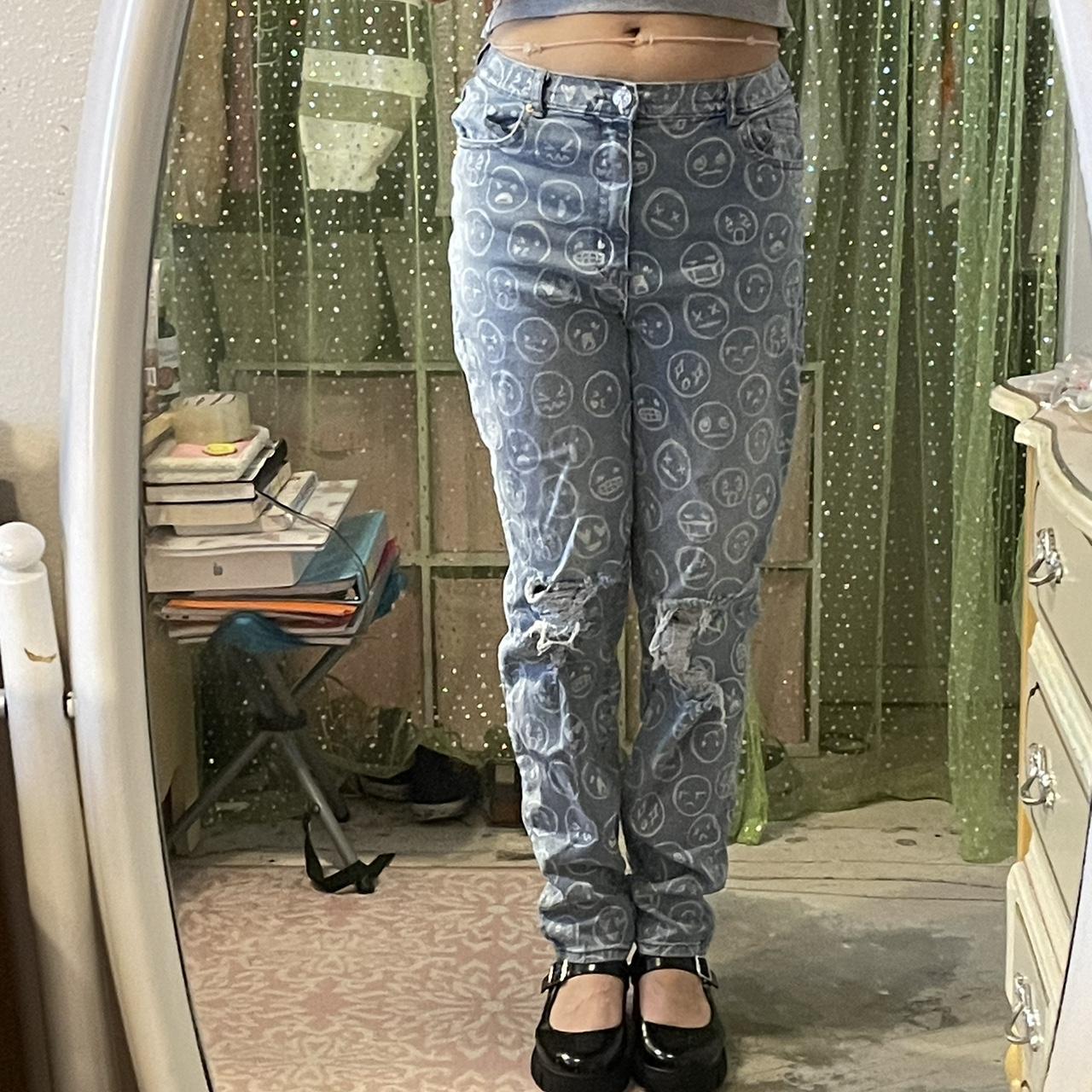 Emoji jeans - Gemma Rae - Depop
