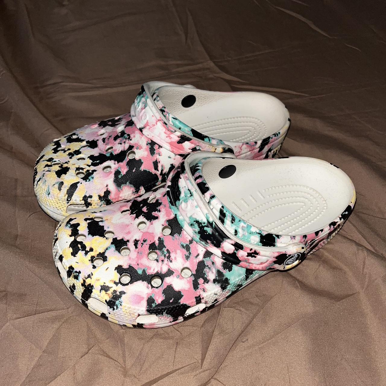 size 5 crocs/worn a couple times - Depop