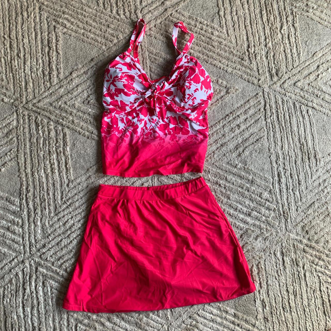 Y2K Tankini Set Never been worn Removable padding... - Depop