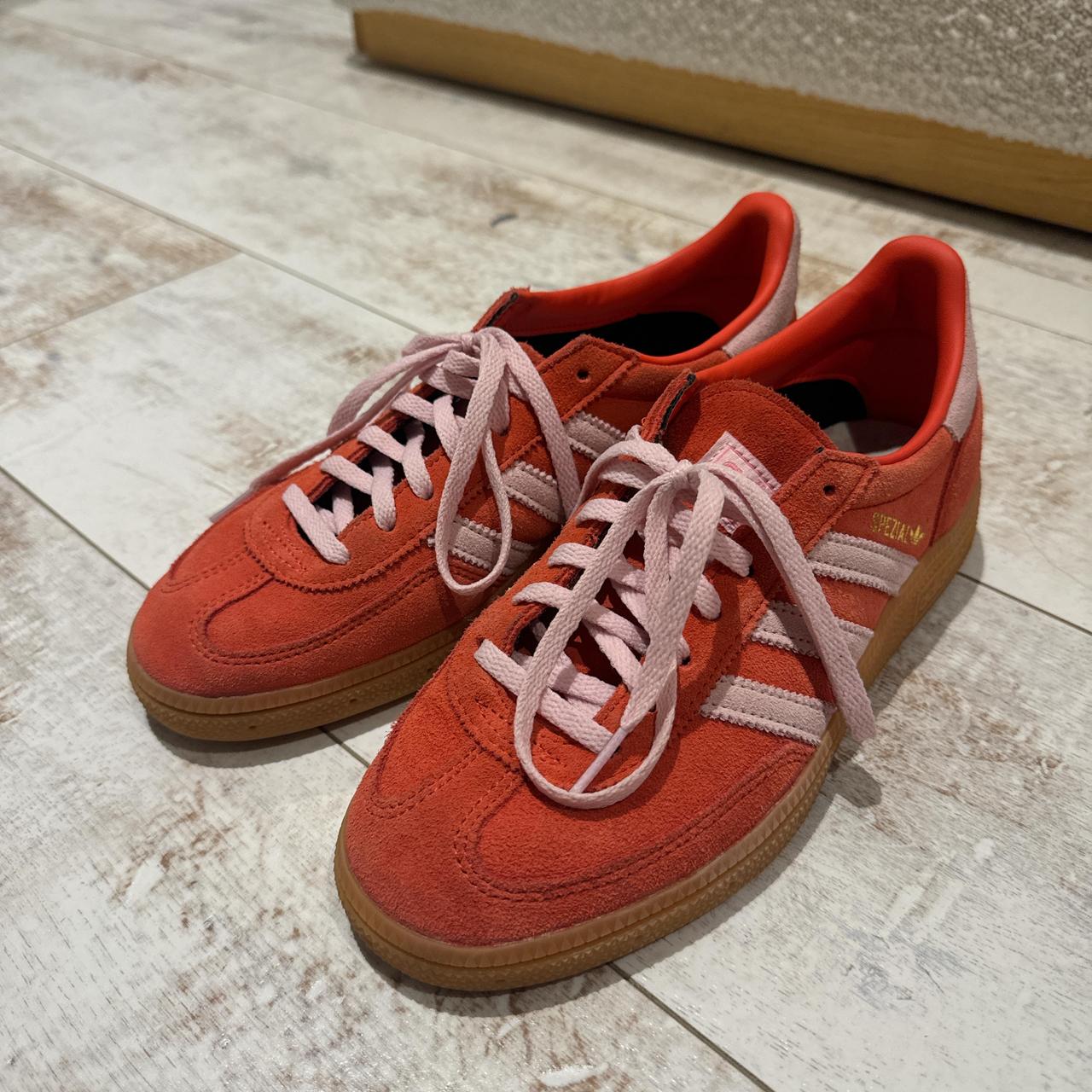 Adidas Spezial Red and Pink sneakers - Depop