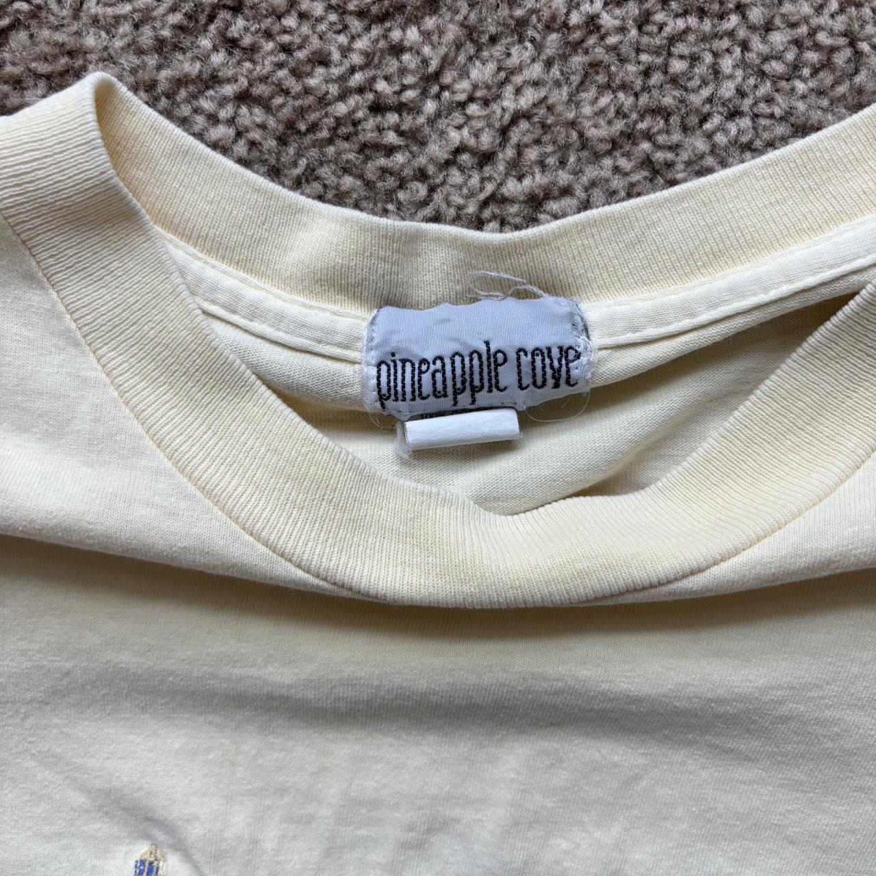 Pineapple Cove graphic tee, light yellow #Summer... | Depop