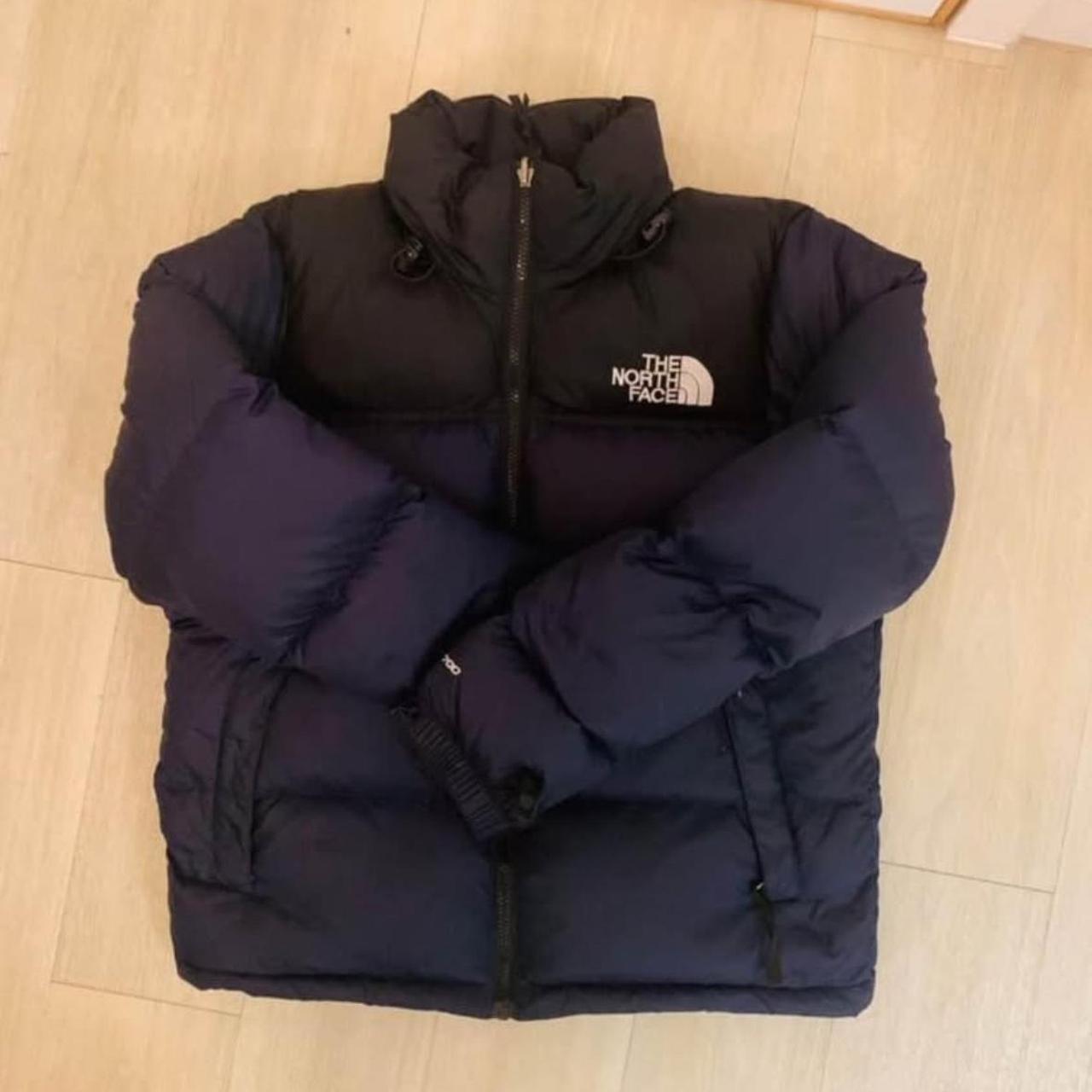 The North Face Puffer Jacket Navy/Black Large - Depop