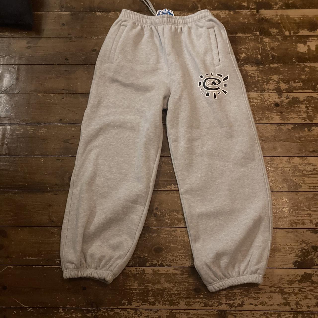 Grey adwysd joggers Size S Cuff to crotch 26” - Depop