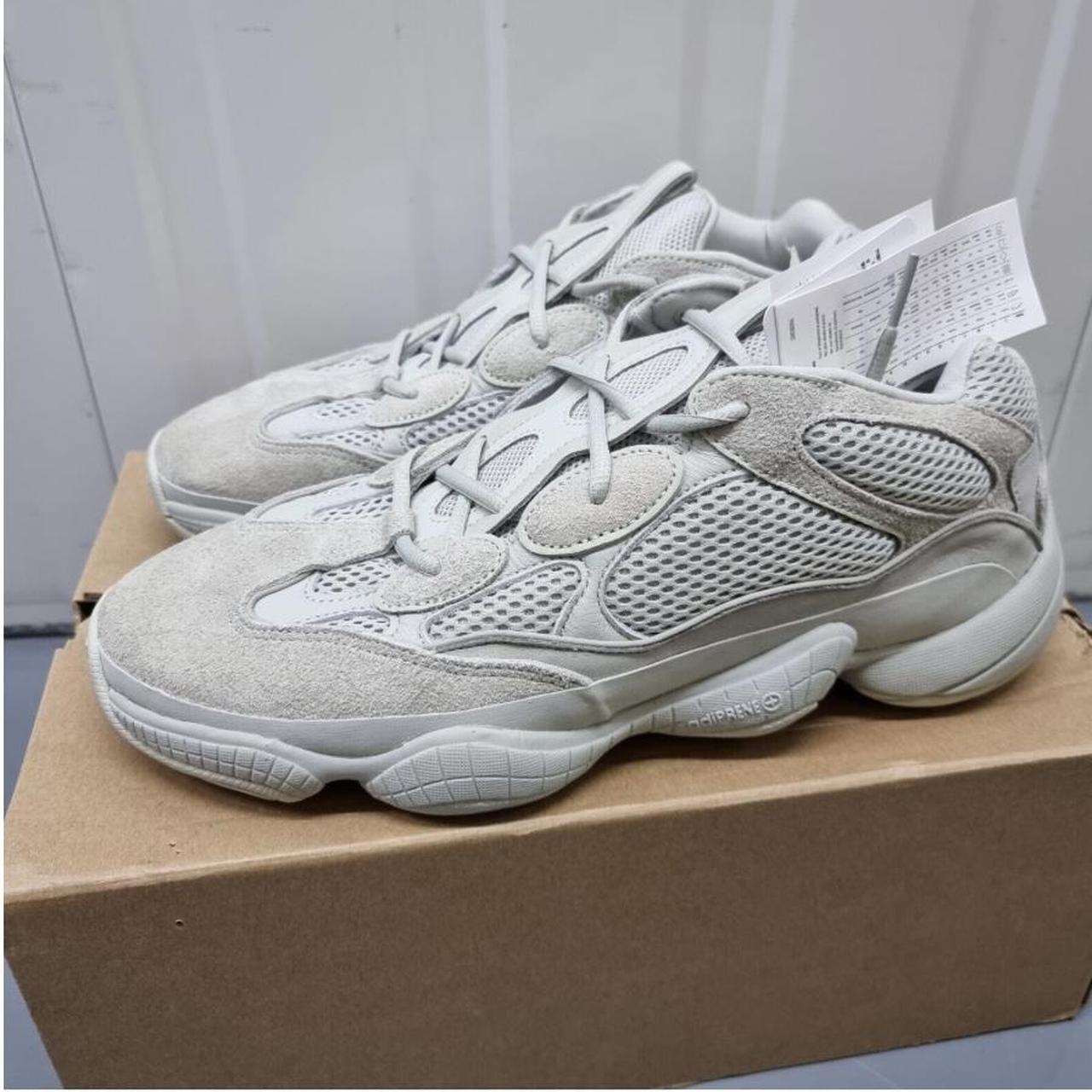 adidas yeezy 500 used size 9 fairly used but not... - Depop