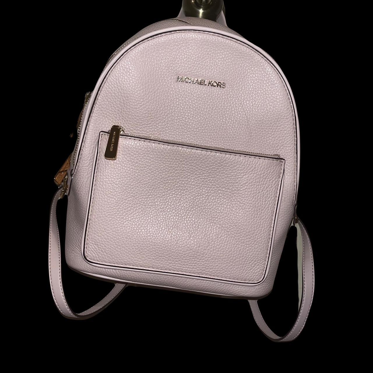 Light pink MK backpack. Gold accents. Perfect... - Depop
