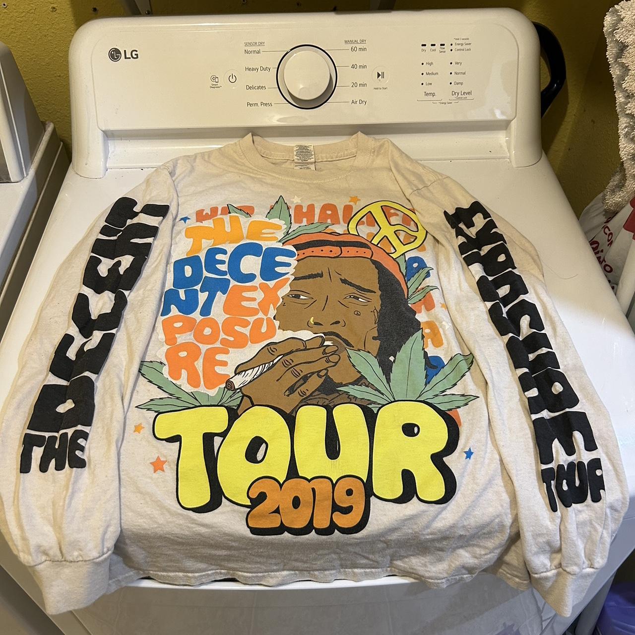 wiz khalifa the decent exposure tour 2019 sweatshirt... - Depop wiz khalifa the decent exposure tour 2019 sweatshirt... - Depop