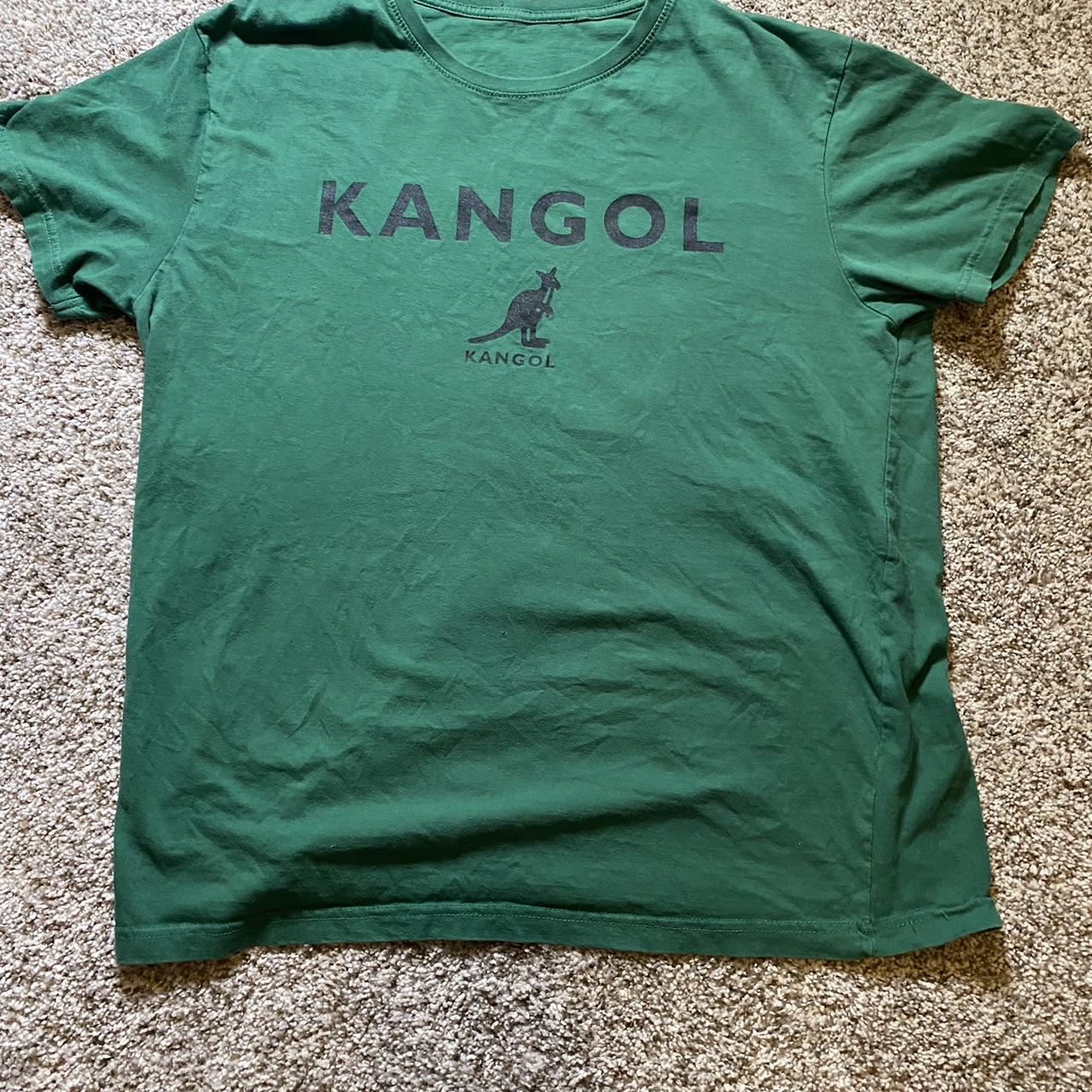Vintage Green Kangol Tee! Looks to be a medium! - Depop