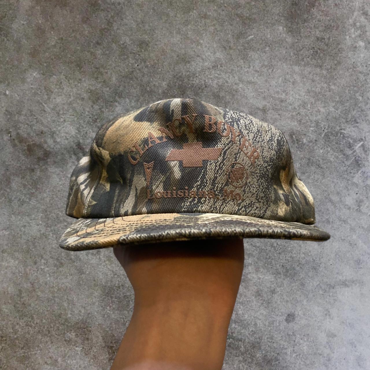 Vintage Made In USA Clancy Boyer Chevy Camo SnapBack! - Depop