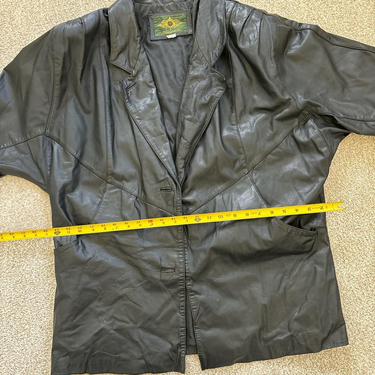 Vintage 90s Avanti Genuine Leather Jacket Made in... - Depop