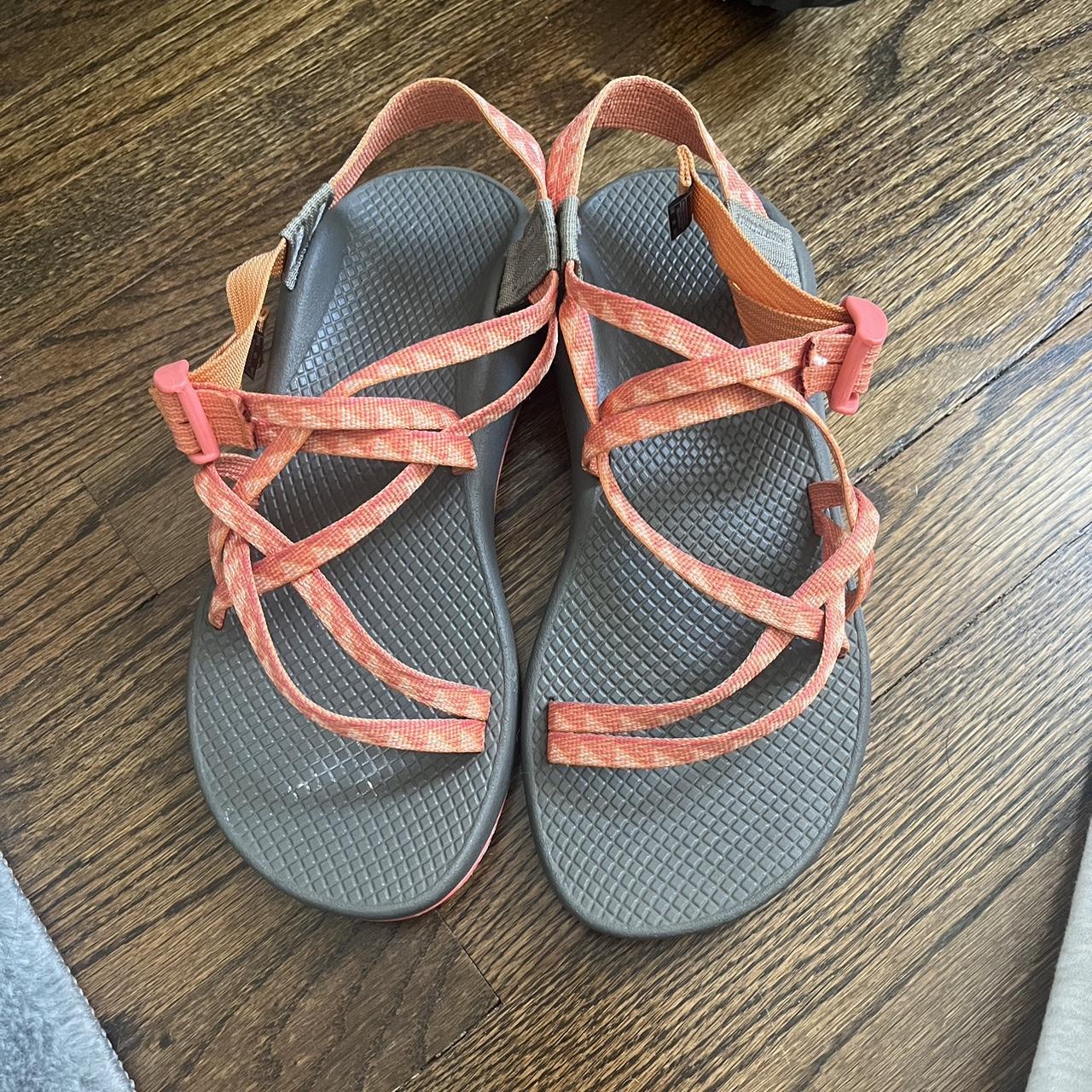Worn twice women’s size 9.5 double strap Chaco - Depop