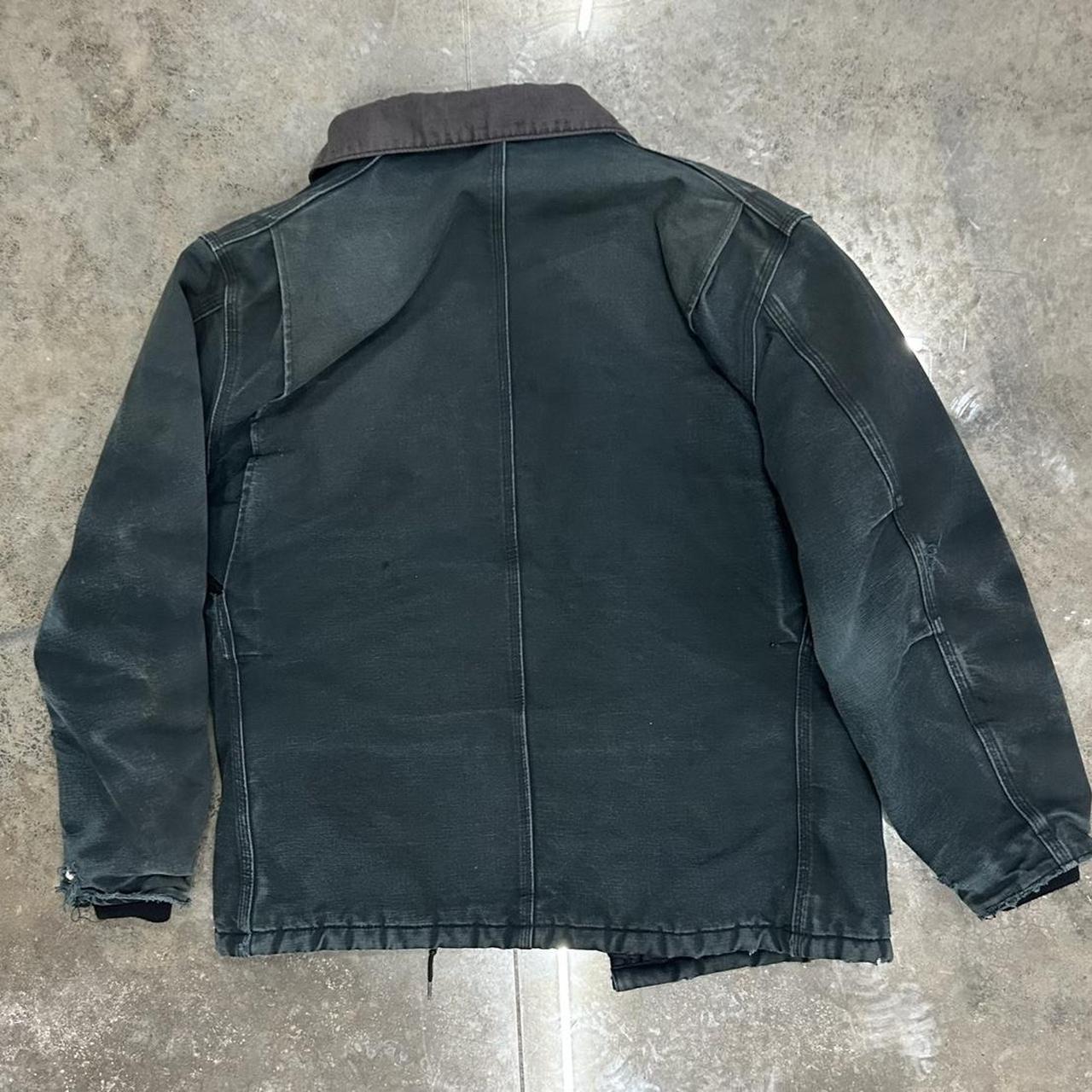 Vintage Carhartt “Detroit” Jacket Black Fading and... - Depop