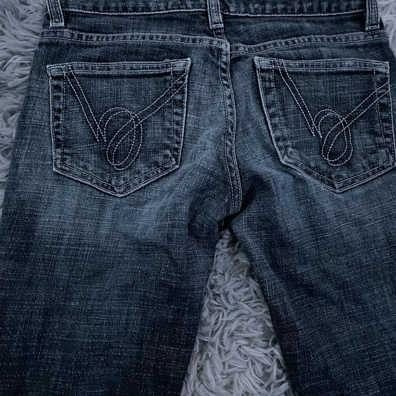 Bebe designer dark wash jeans Size 25 - Depop