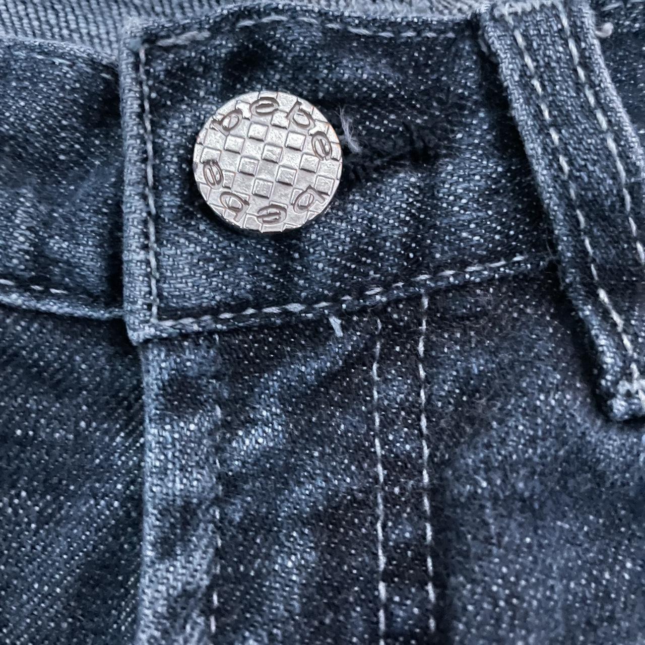 Bebe designer dark wash jeans Size 25 - Depop