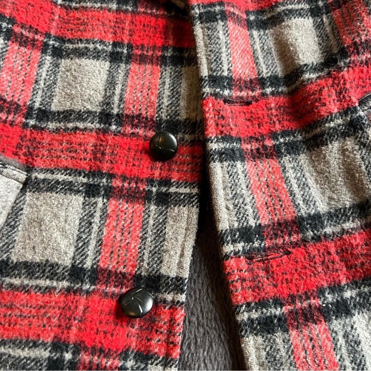 Vintage wool plaid Kmart coat - Depop
