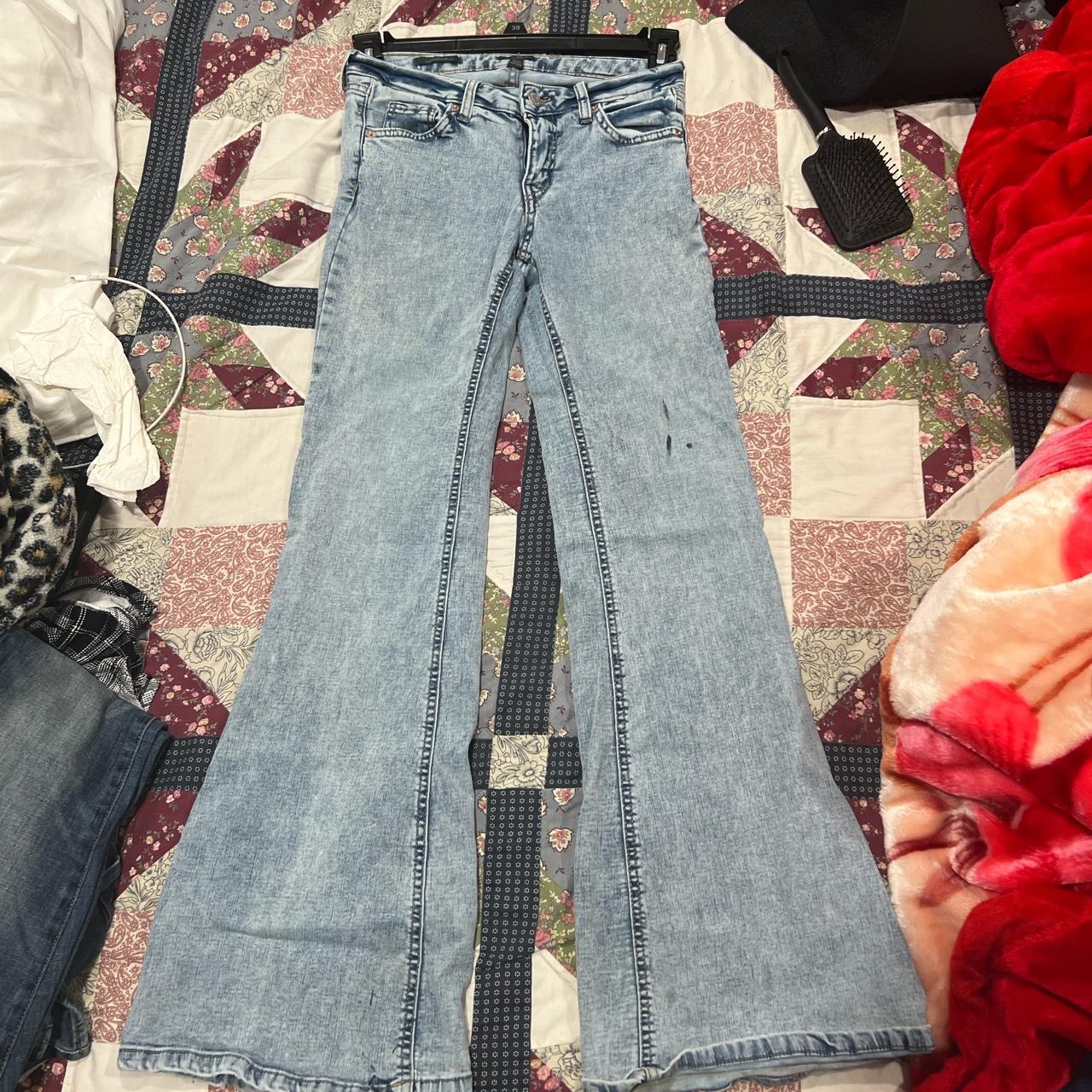 High-rise flared jeans #wildfable #flaredjeans... - Depop