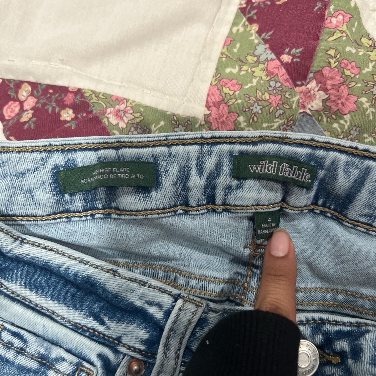 High-rise flared jeans #wildfable #flaredjeans... - Depop