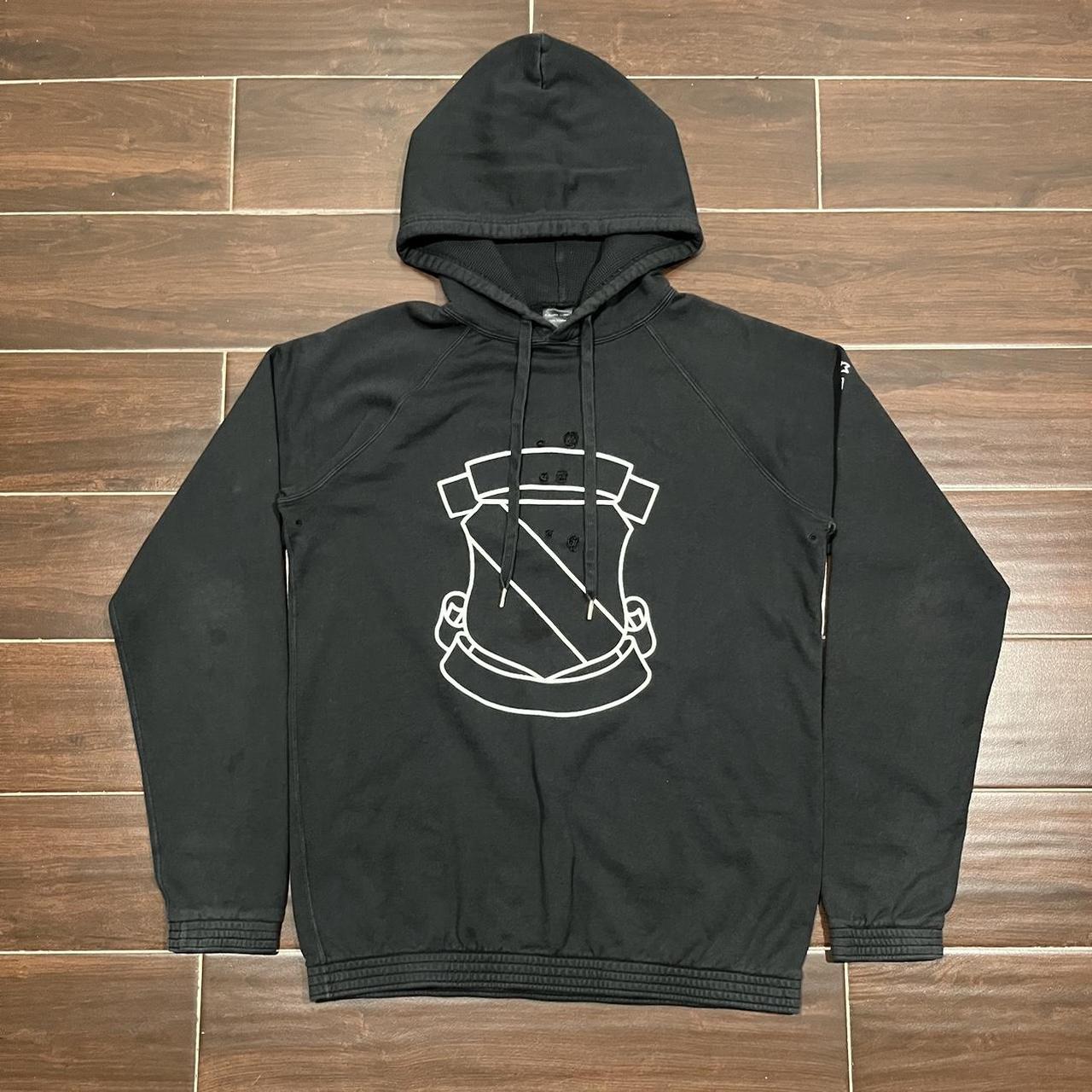 Number Nine Shield Hoodie w Bullet Holes Size 4 or... - Depop