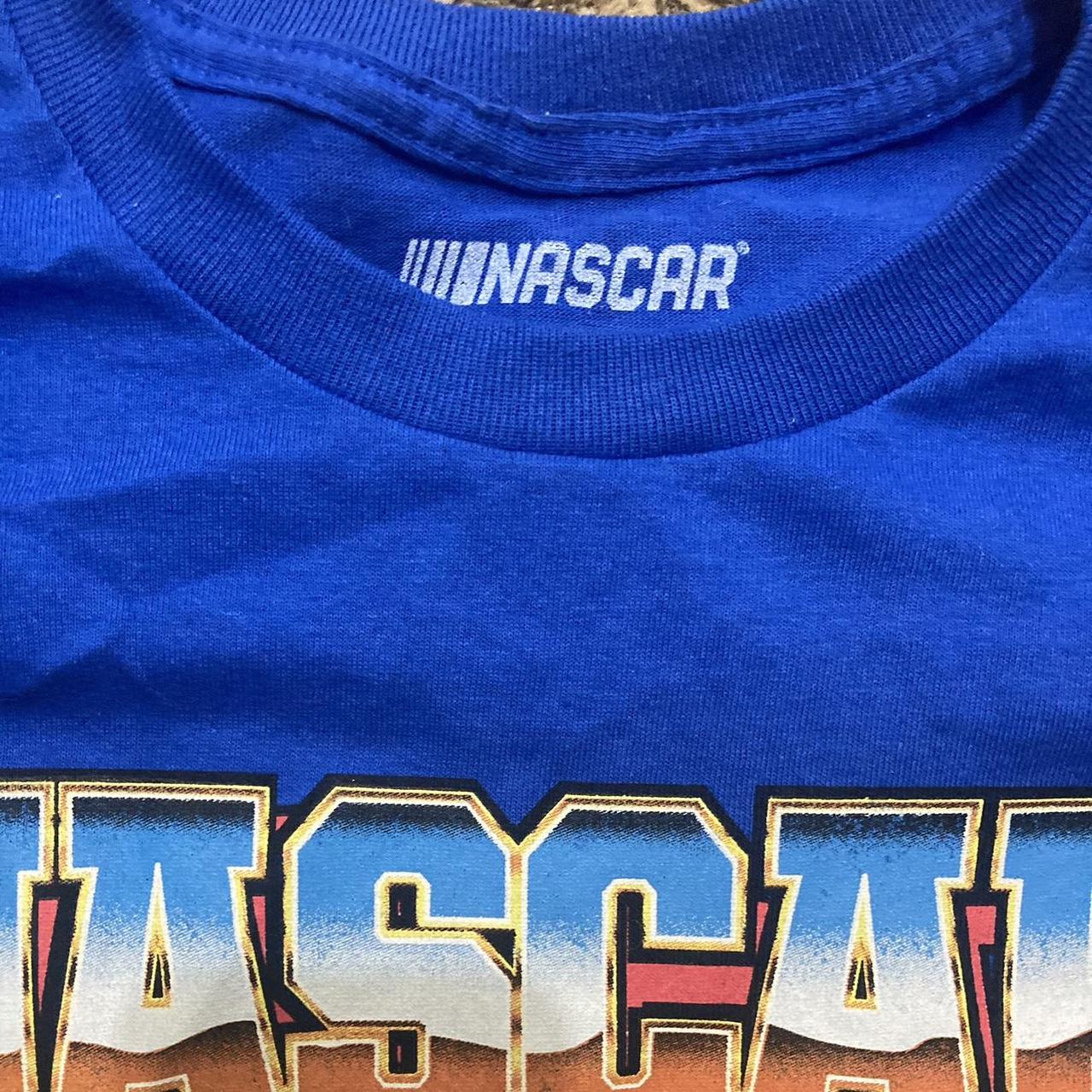 Blue Nascar tee Size Medium - Depop