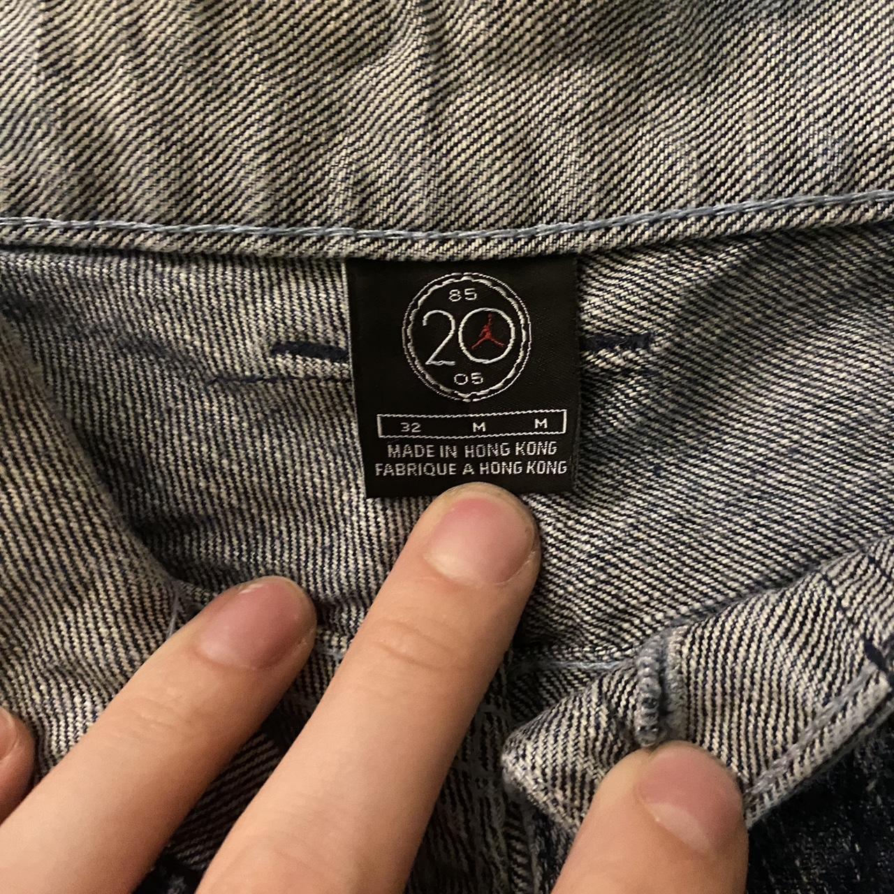 Vintage 2000s Jordan Flight Denim Shorts Jorts Size... - Depop