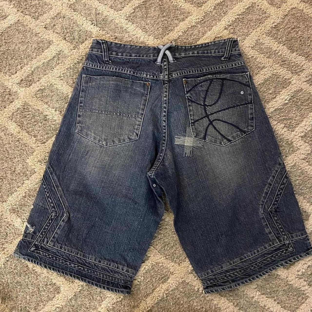 Vintage 2000s Jordan Flight Denim Shorts Jorts Size... - Depop