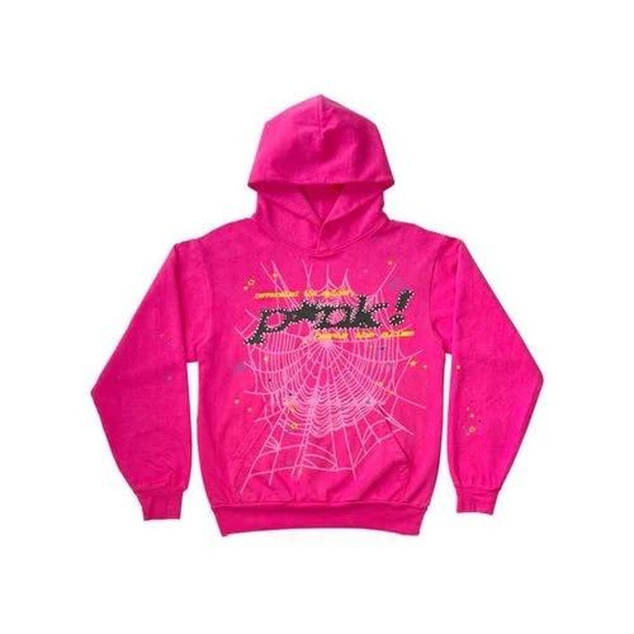 Pink Spider hoodie and pants for sale text me on... - Depop