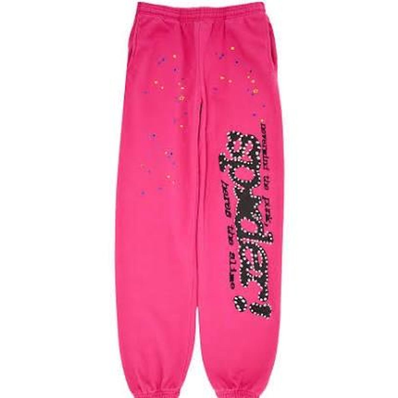 Pink Spider hoodie and pants for sale text me on... - Depop