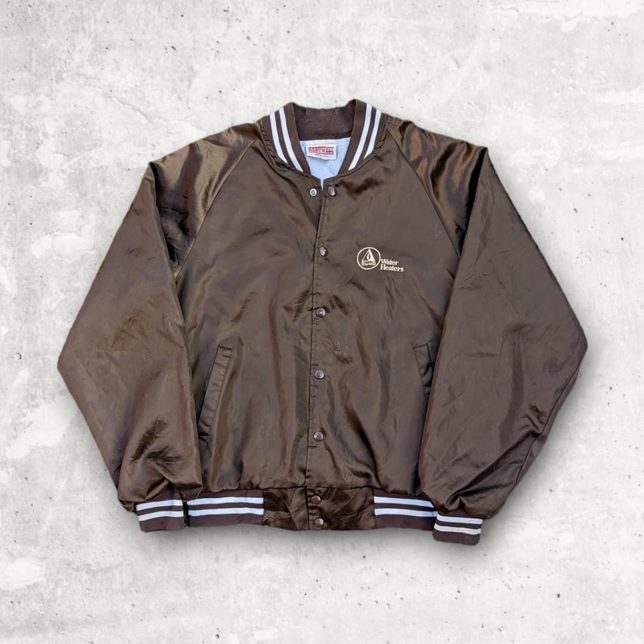 Retro Brown Varsity Jacket Code: TB59 🌊 DETAILS: •... - Depop