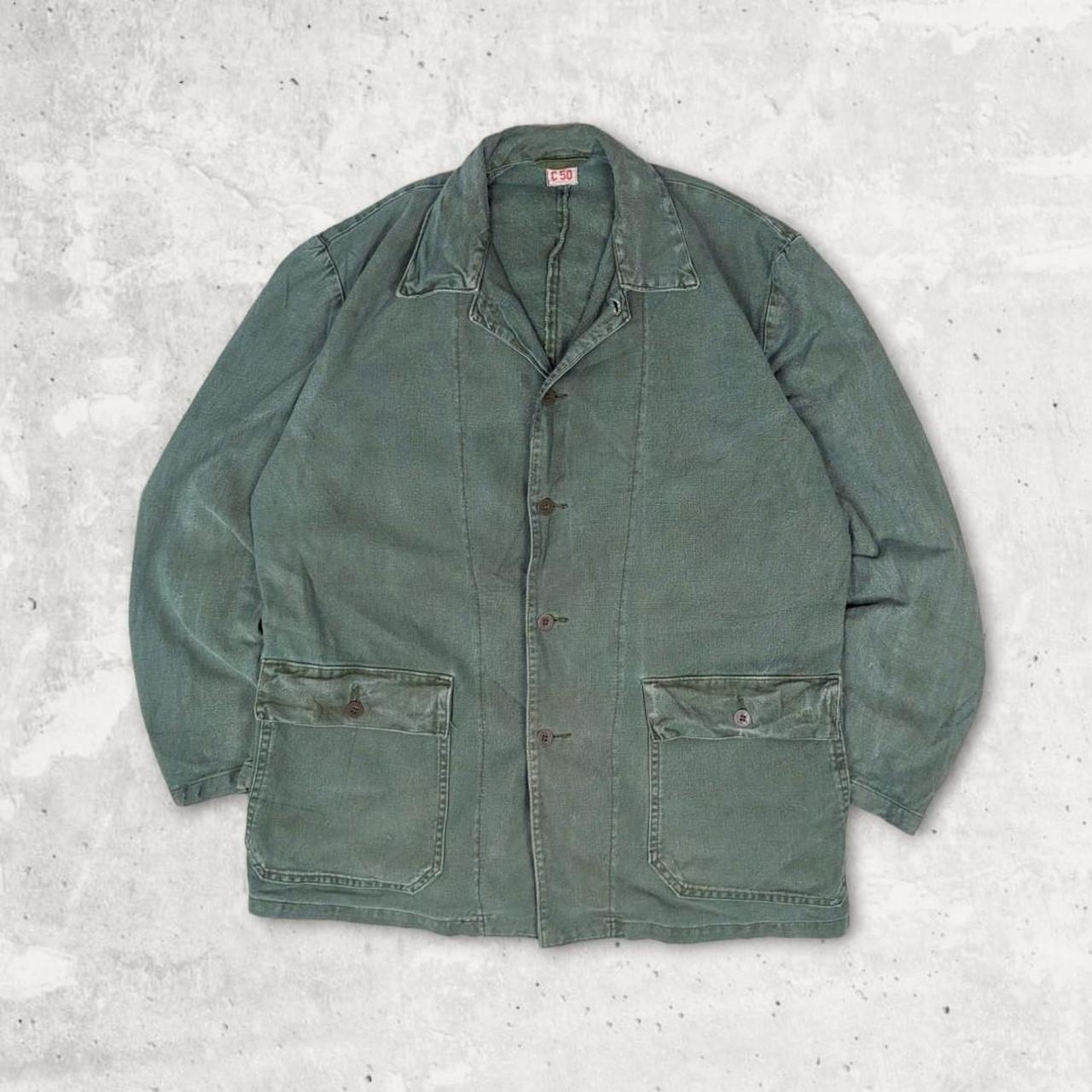 Retro 1970s Green Chore Jacket Code: AP451 🌊... - Depop