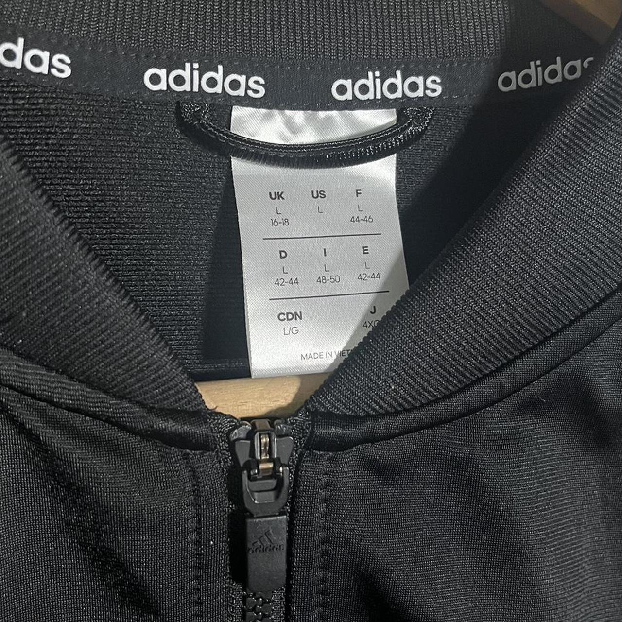 Black Adidas track jacket Brand: Adidas Color:... - Depop