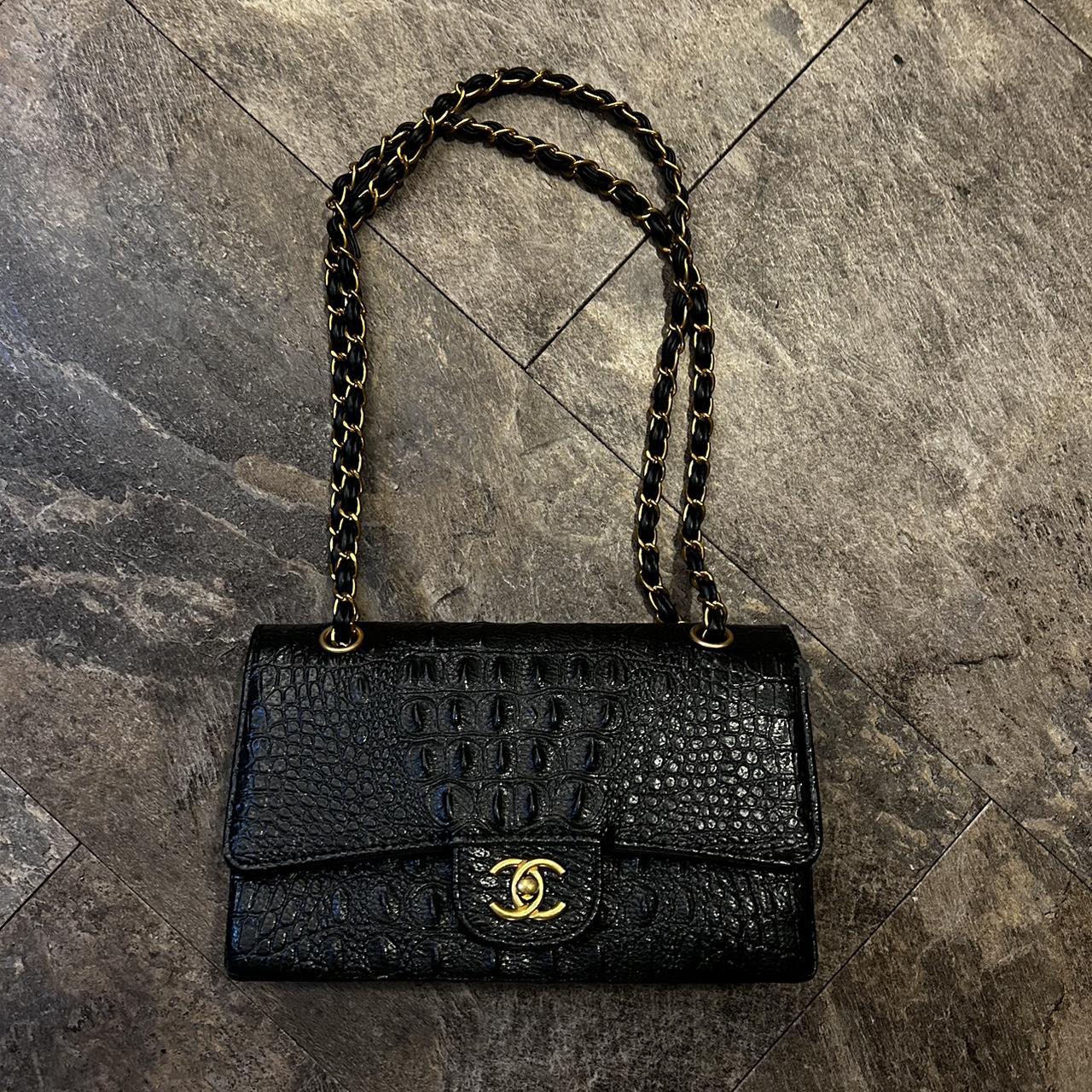 CHANEL snake skin purse - Depop